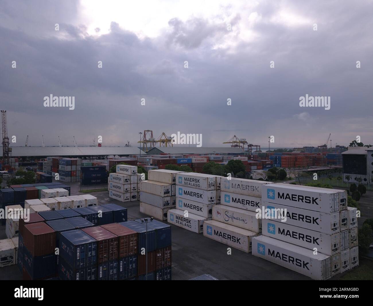 Kuching, Sarawak / Malaysia - November 18 2019: The Senari Port of ...