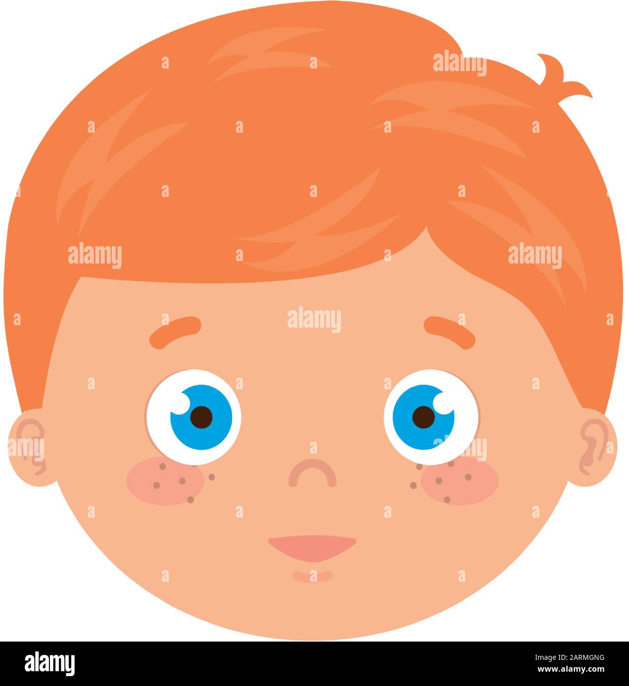 head of cute little boy avatar character Stock Vector Image & Art - Alamy