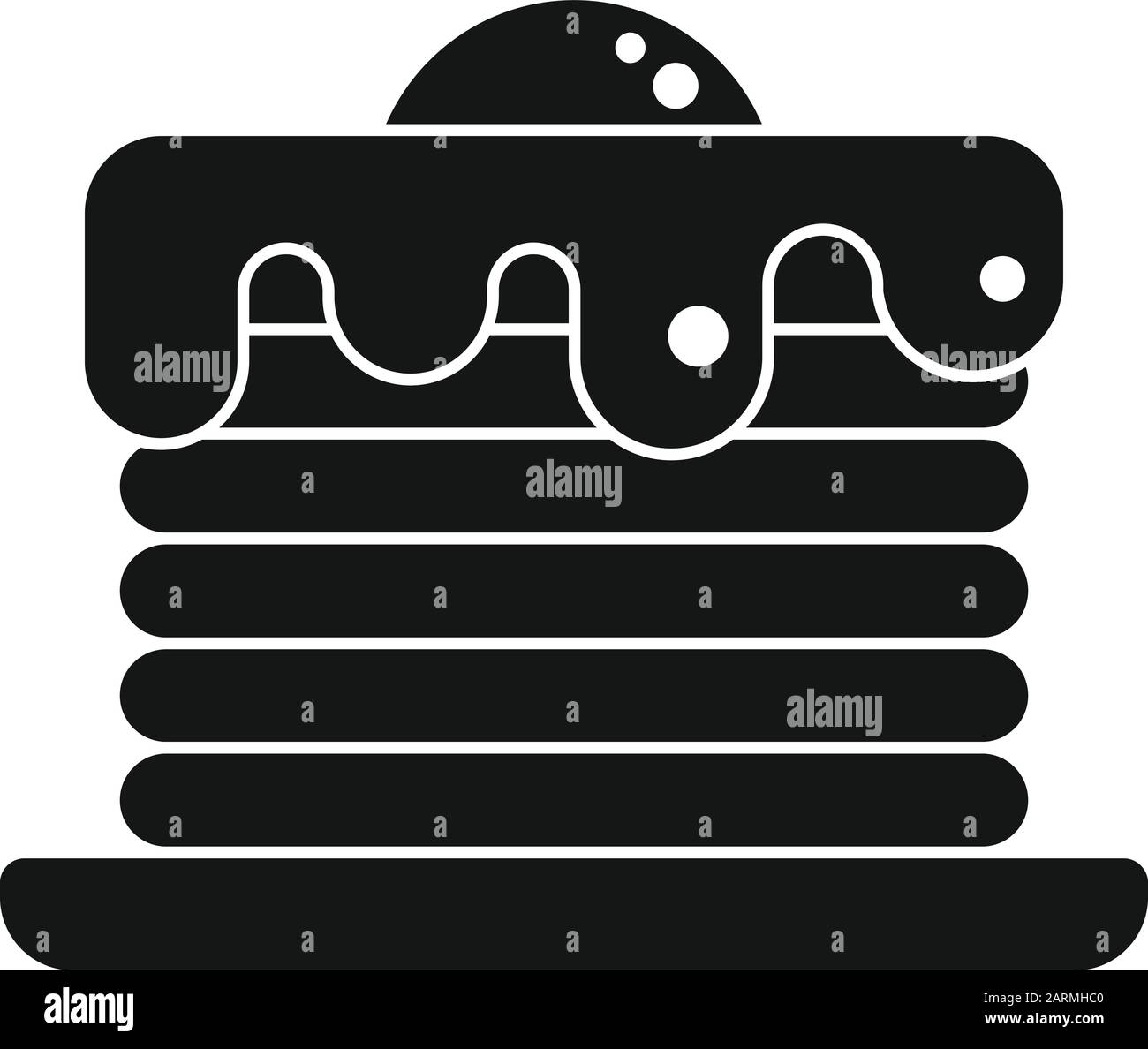 Sweet cake icon. Simple illustration of sweet cake vector icon for web ...