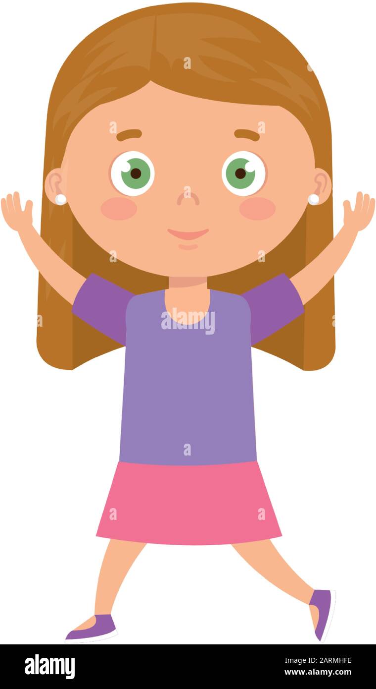 cute little girl avatar character Stock Vector Image & Art - Alamy