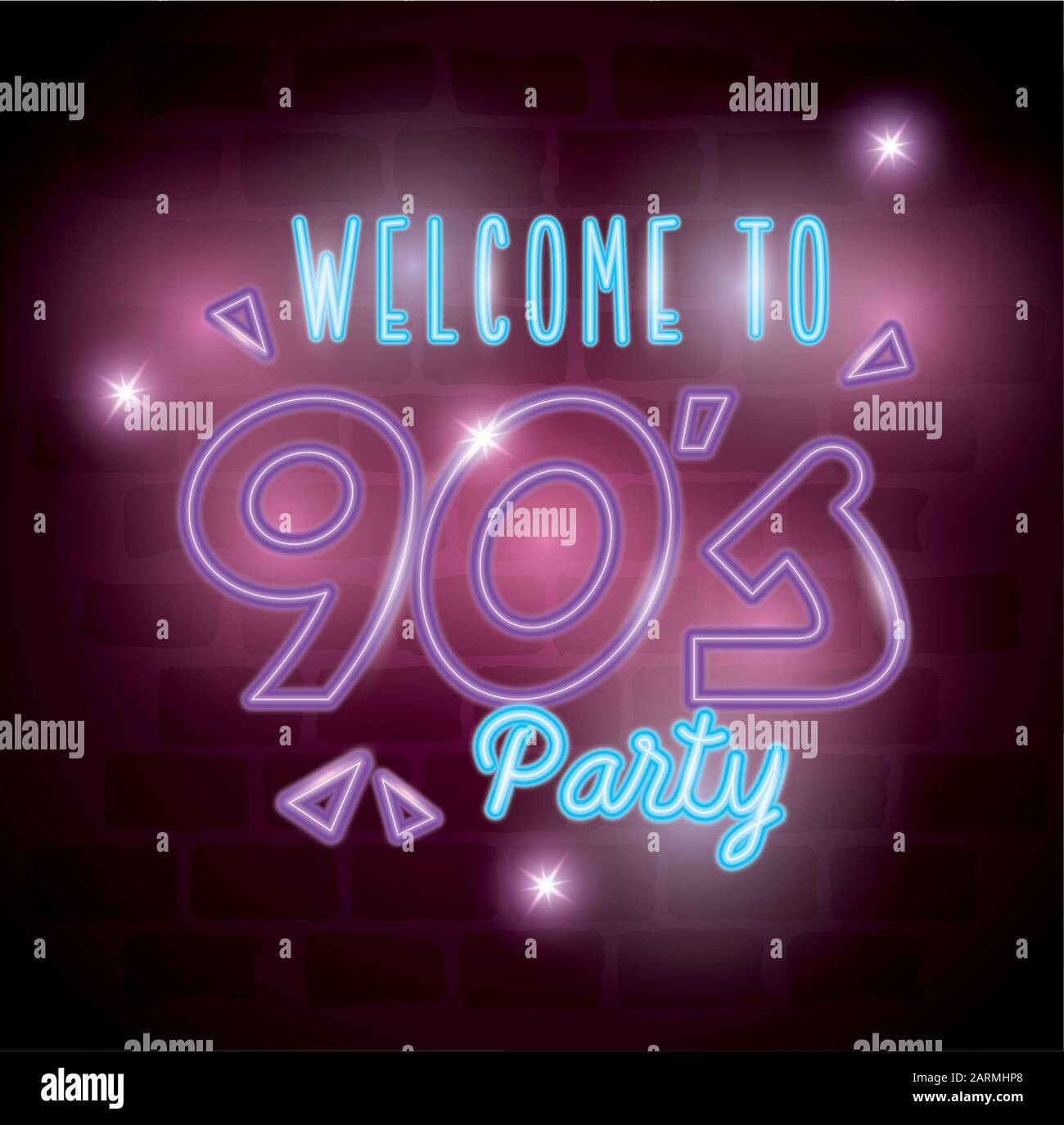 label welcome to nineties party neon light Stock Vector Image & Art - Alamy label welcome to nineties party neon light Stock Vector Image & Art - Alamy