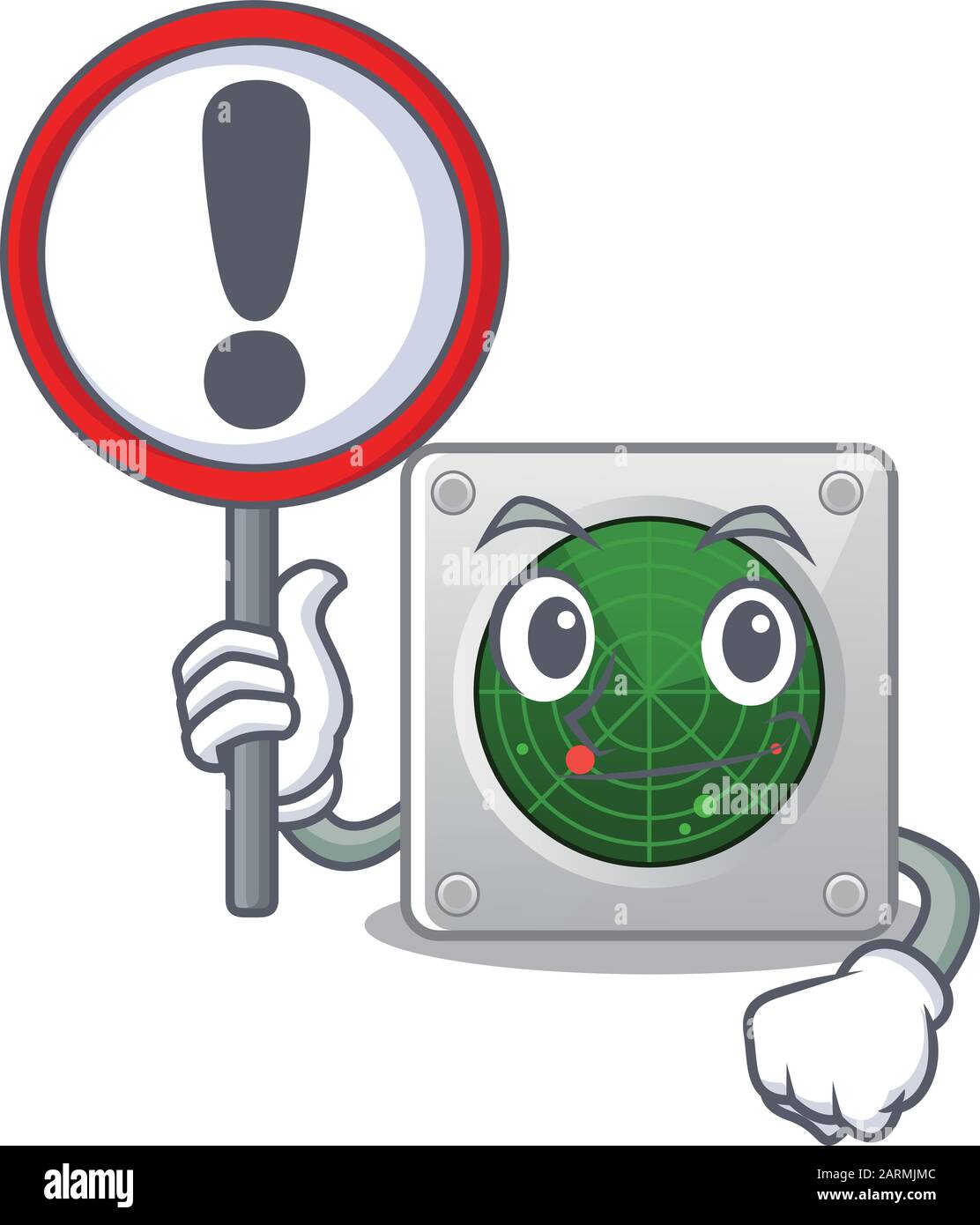 cool and funny radar raised up a Sign Stock Vector Image & Art - Alamy