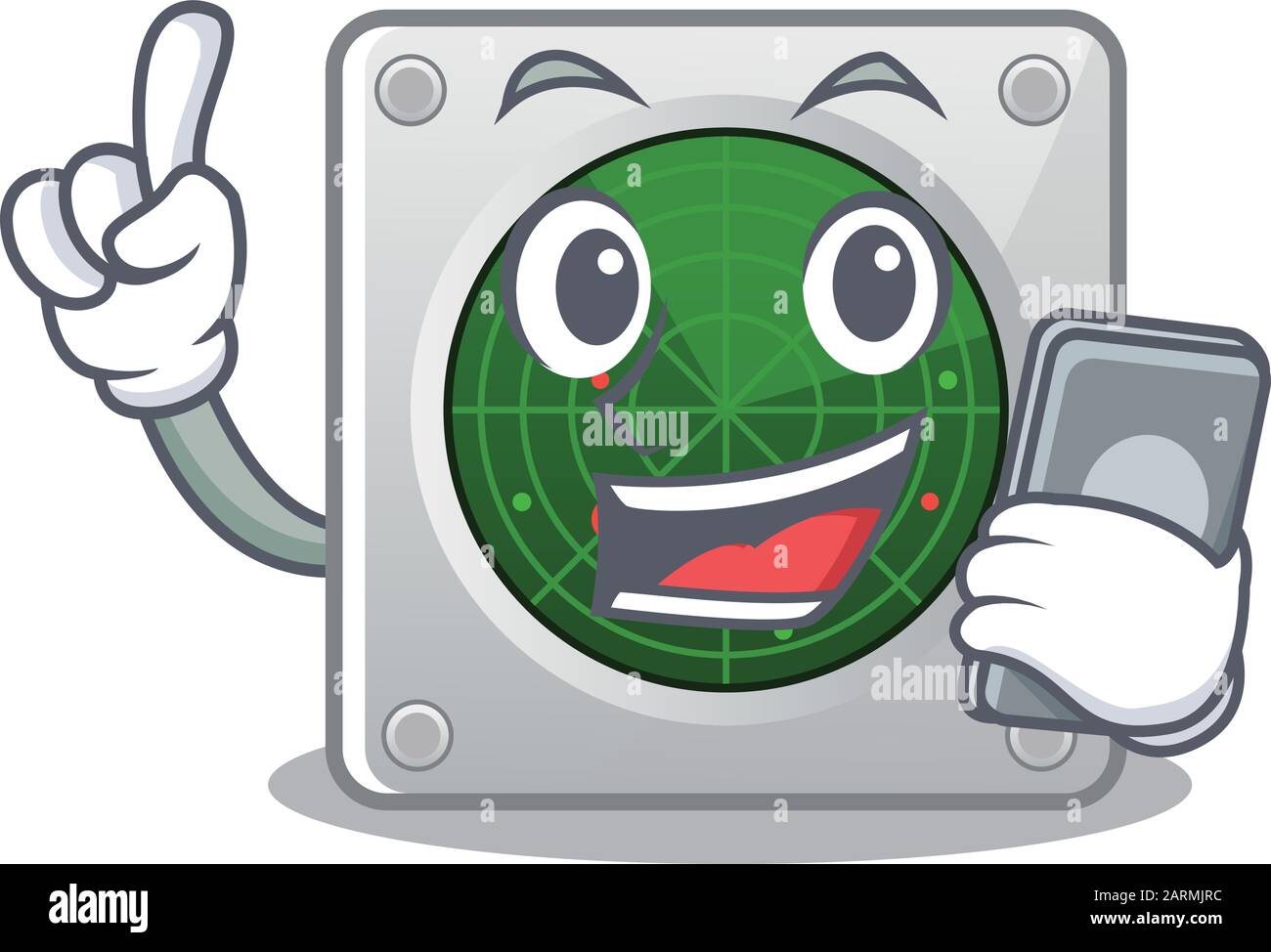 Cartoon design of radar speaking on a phone Stock Vector Image & Art ...