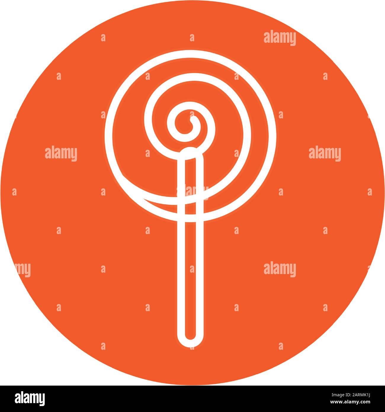 Round frame caramel candy Stock Vector Images - Alamy