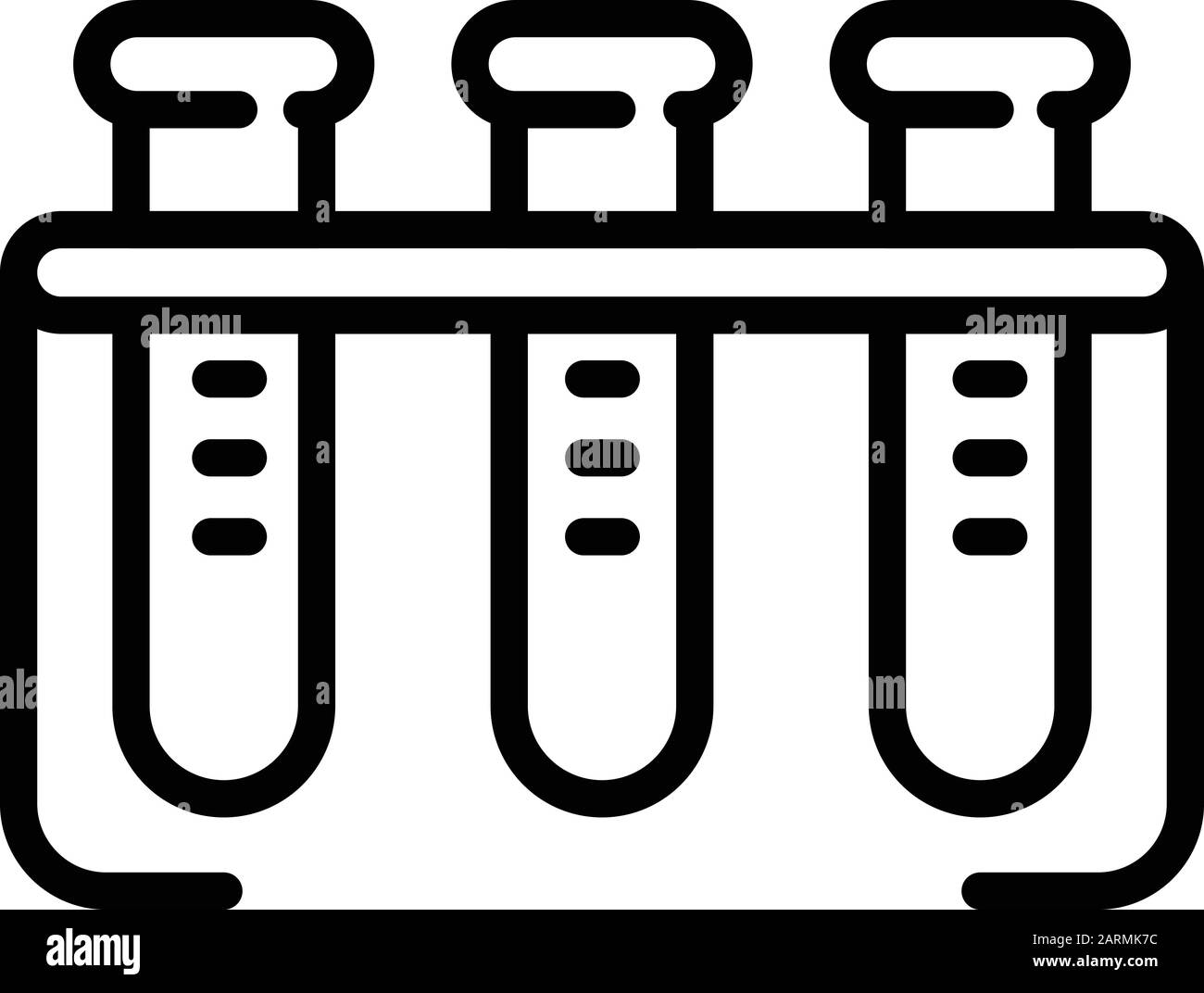 Test tube rack icon, outline style Stock Vector Image & Art - Alamy