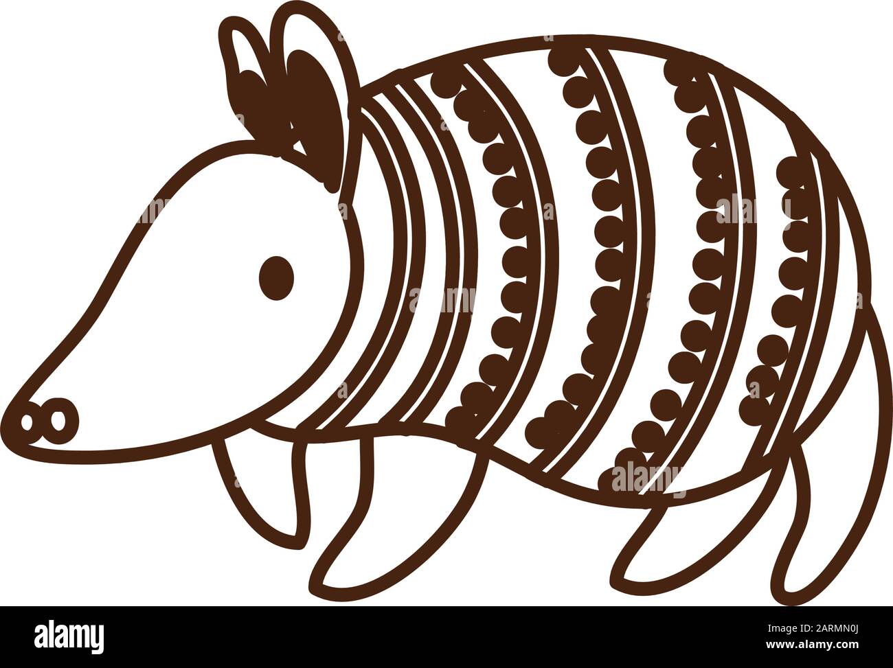 Armadillo Clipart Black And White