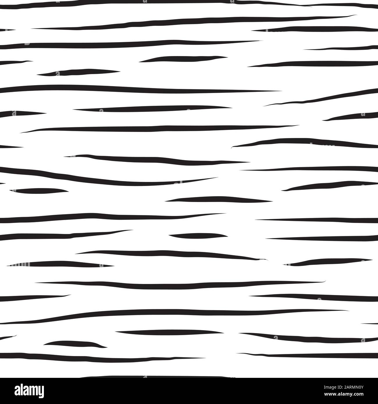 Abstract seamless pattern with hand drawn brush lines on white ...