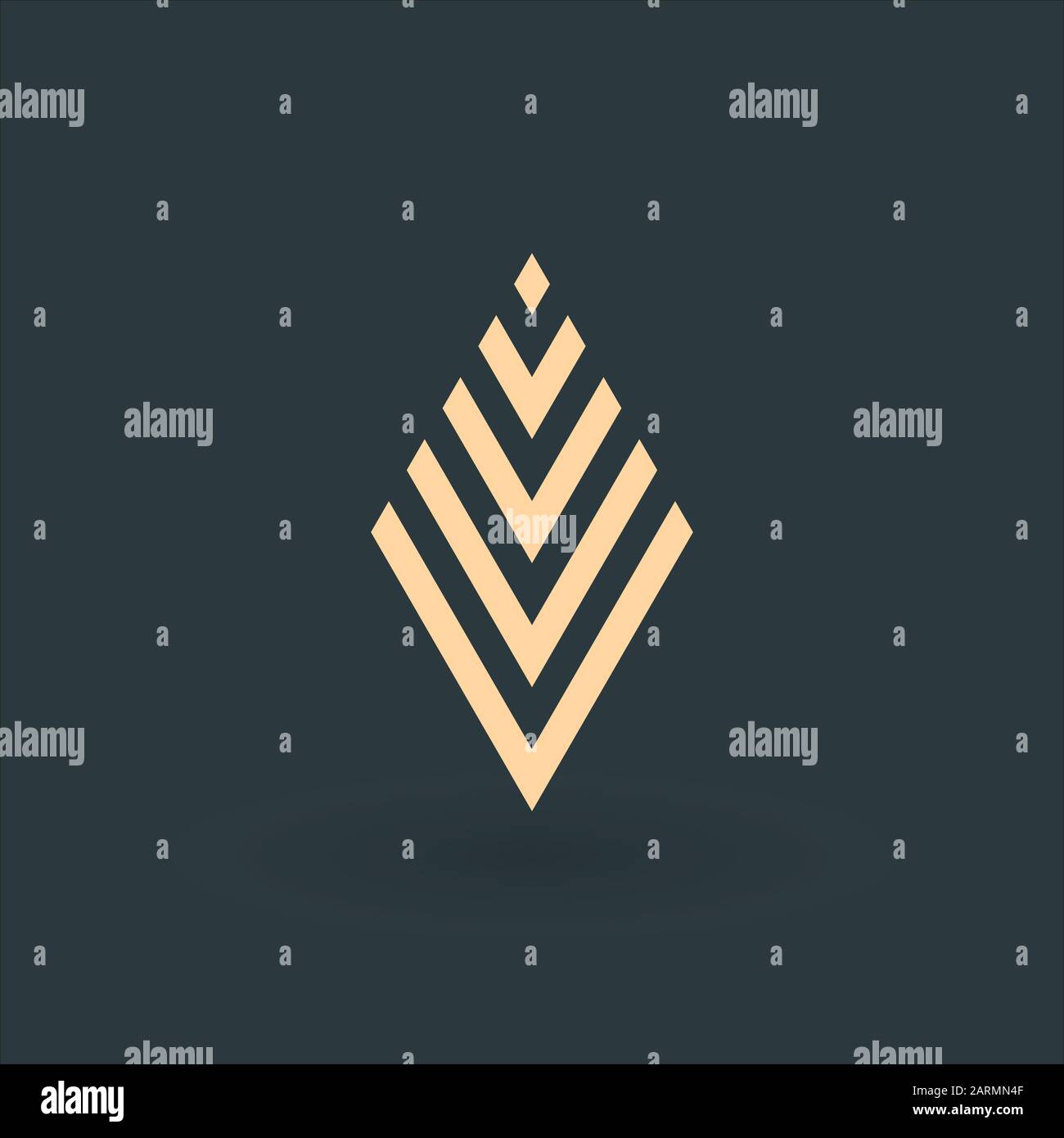 Arrows in the shape of rhombus company logo design. Stock Vector ...