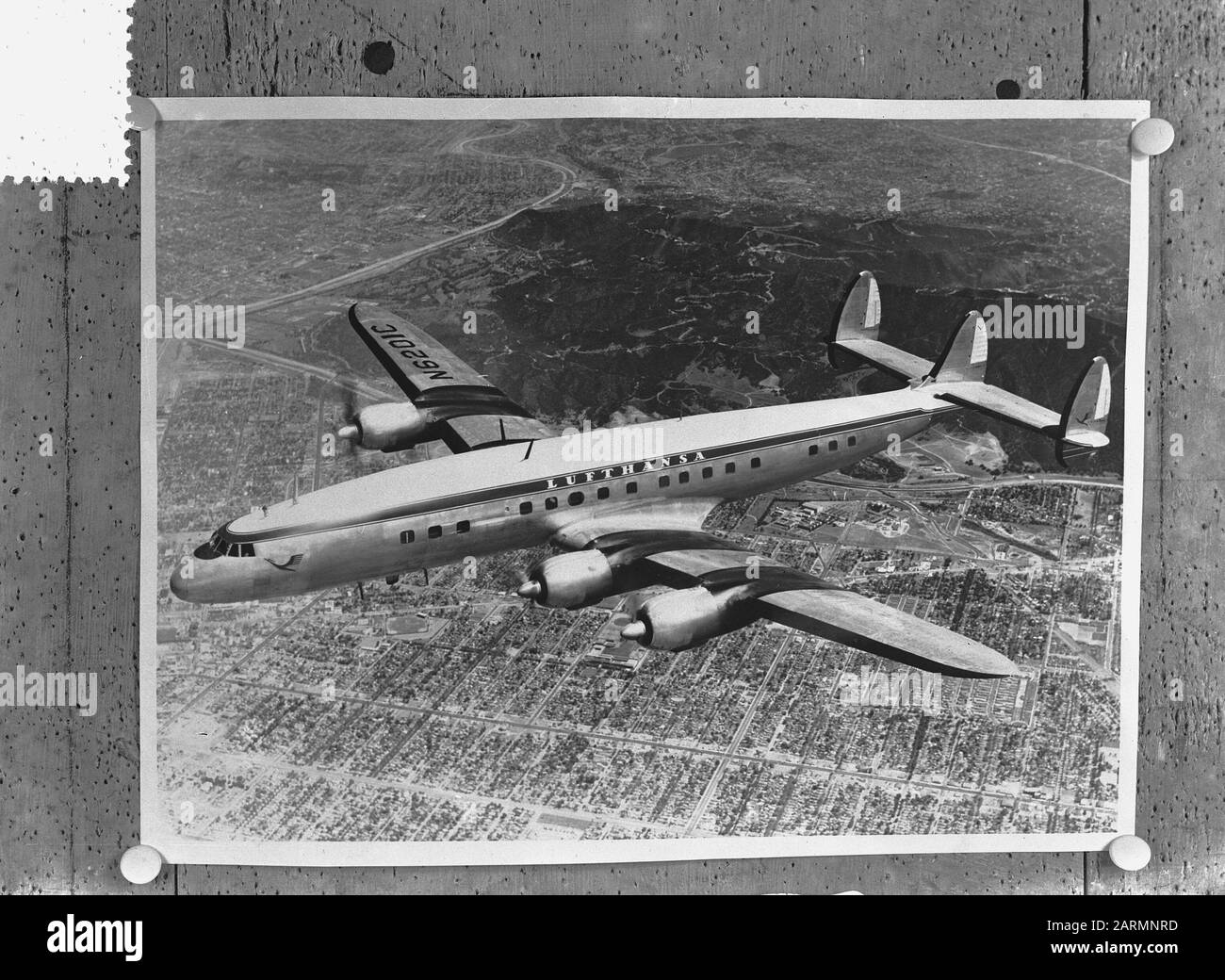 Extension German Lufthansa (first Lockheed Super Constellation). Date ...