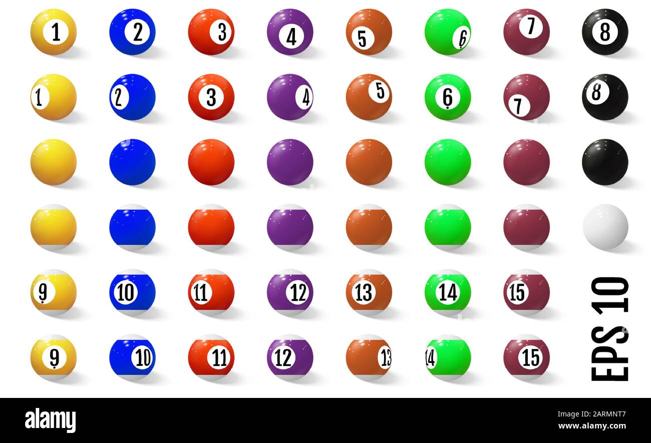Fifteen billiard balls hi-res stock photography and images - Alamy