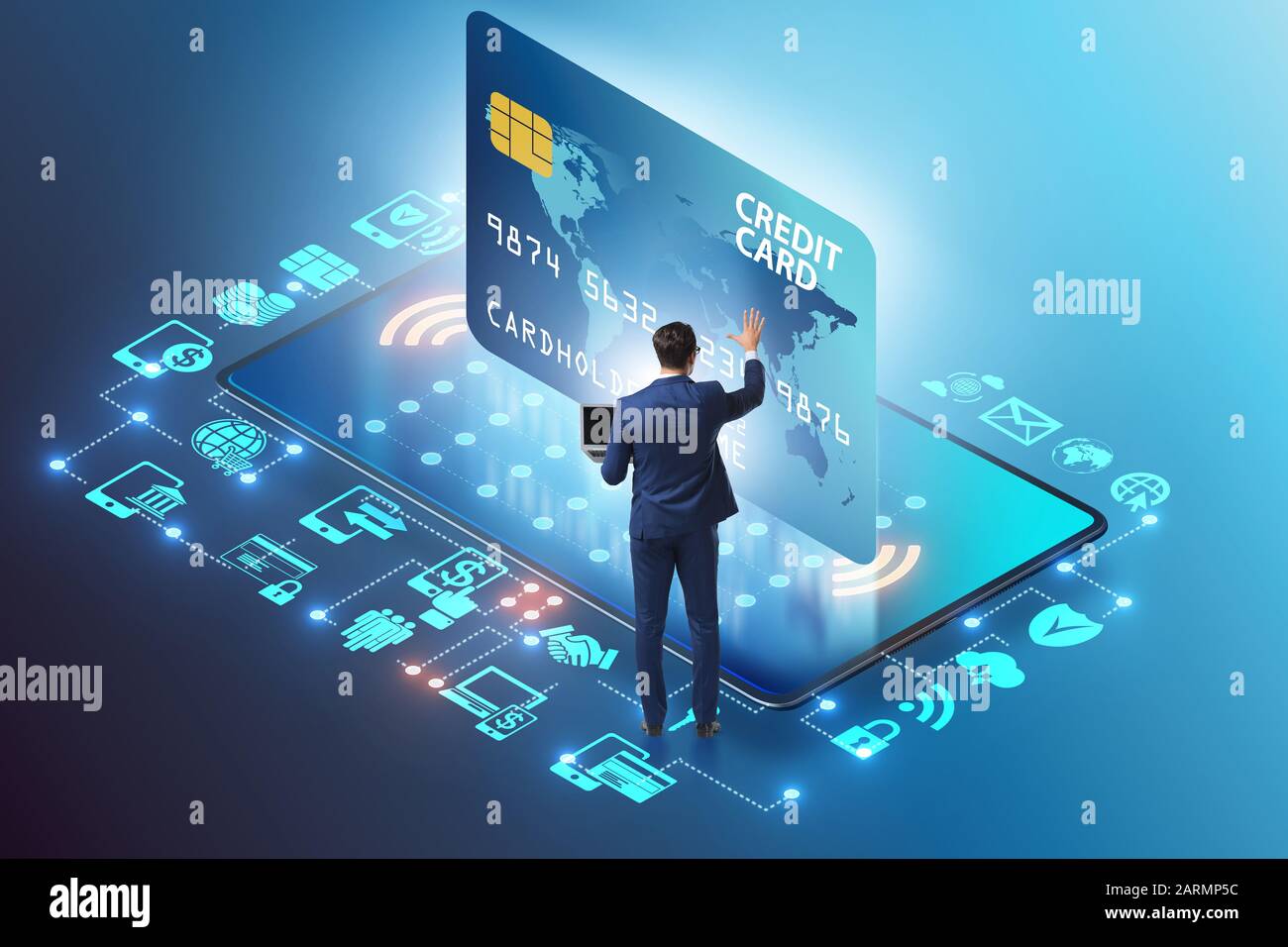 The concept of mobile payment with smartphone Stock Photo - Alamy
