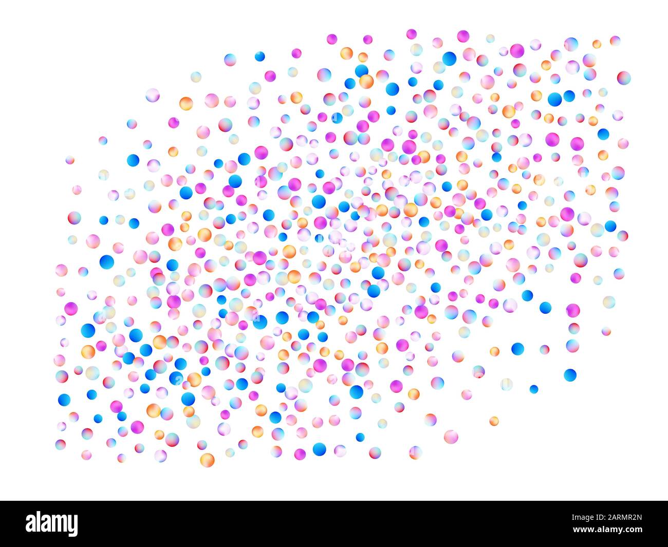Confetti of light backgrounds. Colored mesh balls rendering. Confetti ...