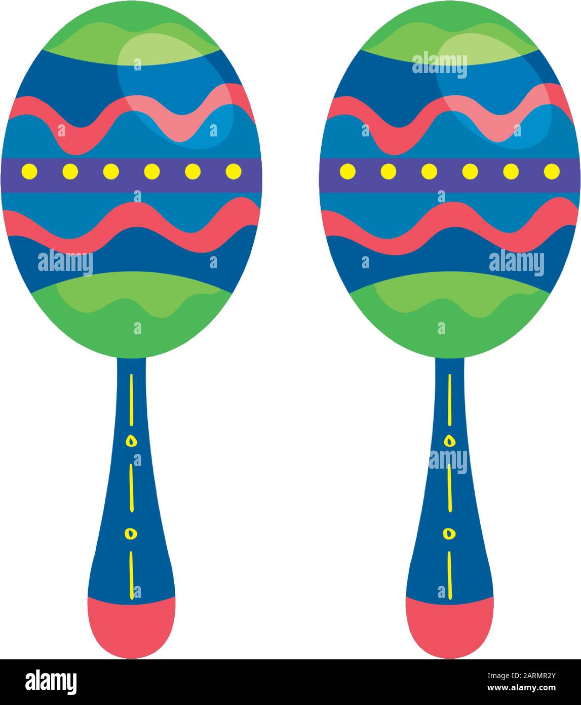 maracas musical instrument isolated icon Stock Vector Image & Art - Alamy