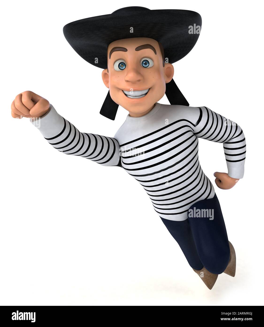 Fun 3d cartoon breton character Stock Photo - Alamy