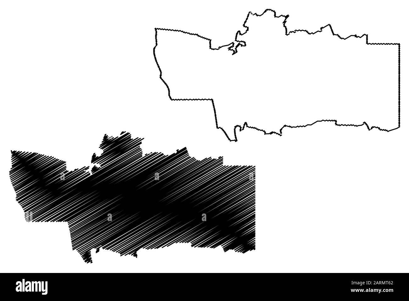 Hardap Region (Regions of Namibia, Republic of Namibia) map vector ...