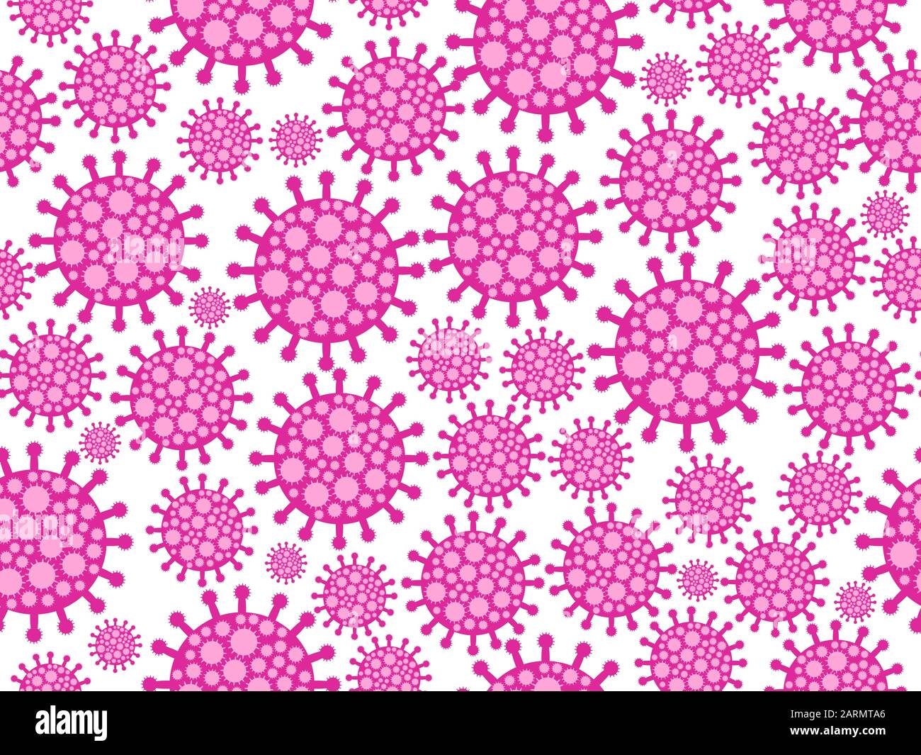 Bacteria seamless pattern. Coronavirus 2019-nCoV, middle east ...
