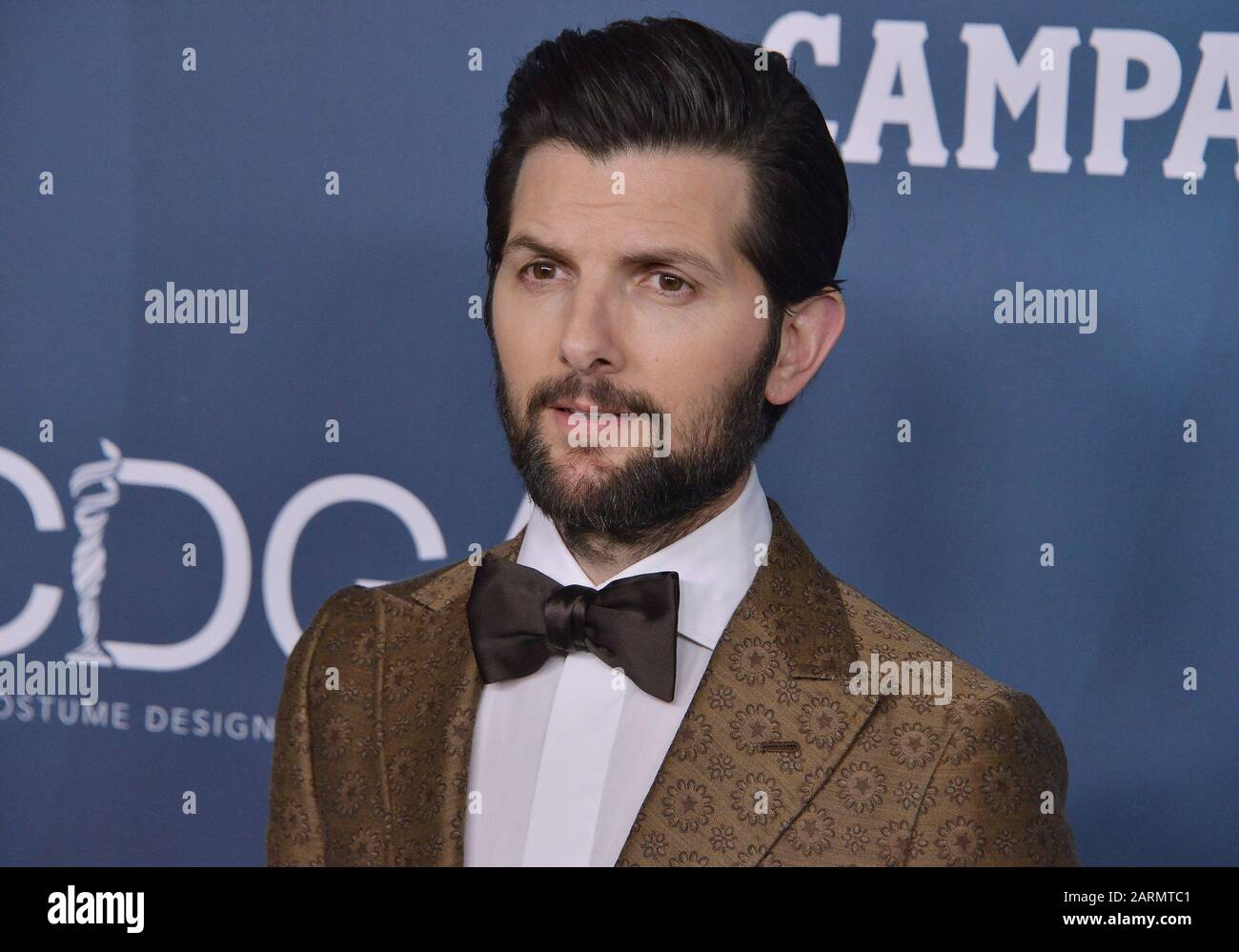 Los Angeles, USA. 28th Jan, 2020. Adam Scott arrives at the 22nd ...