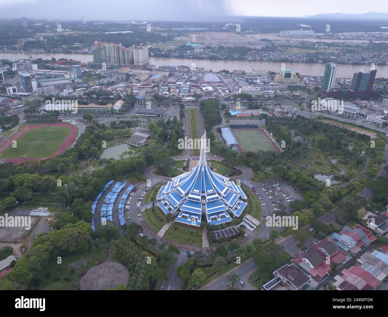 Kuching, Sarawak / Malaysia - October 27 2019: The iconic MBKS building ...
