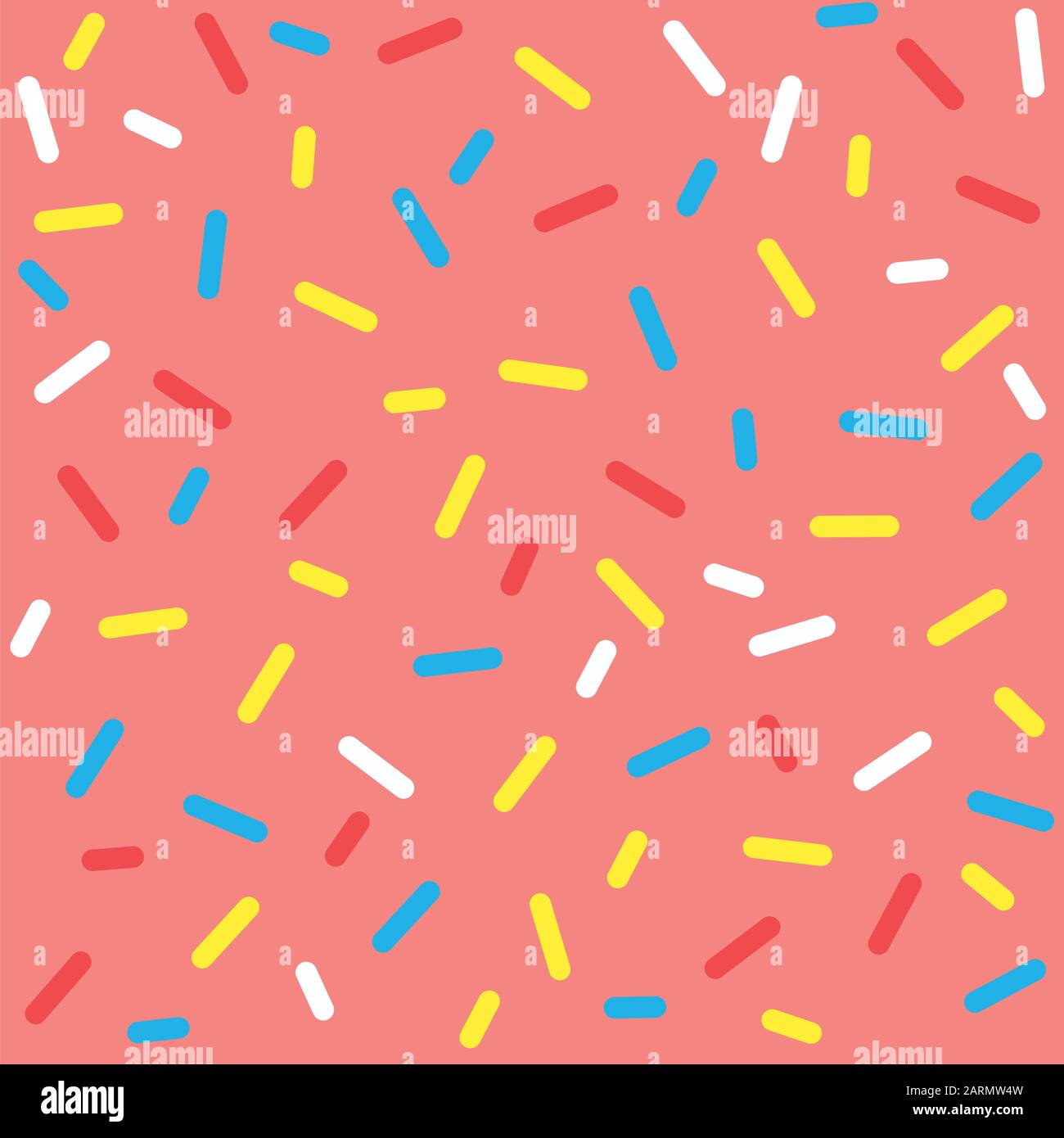 Donut glaze seamless pattern. Cream texture with sprinkle topping of ...