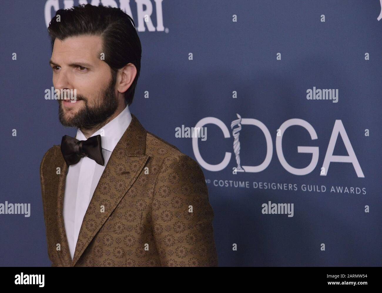 Los Angeles, USA. 28th Jan, 2020. Adam Scott arrives at the 22nd ...