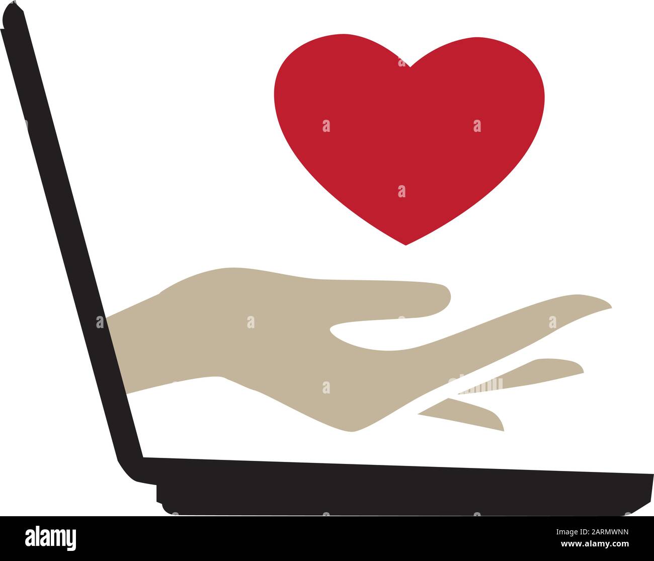 Women hand holding heart Cut Out Stock Images & Pictures - Alamy