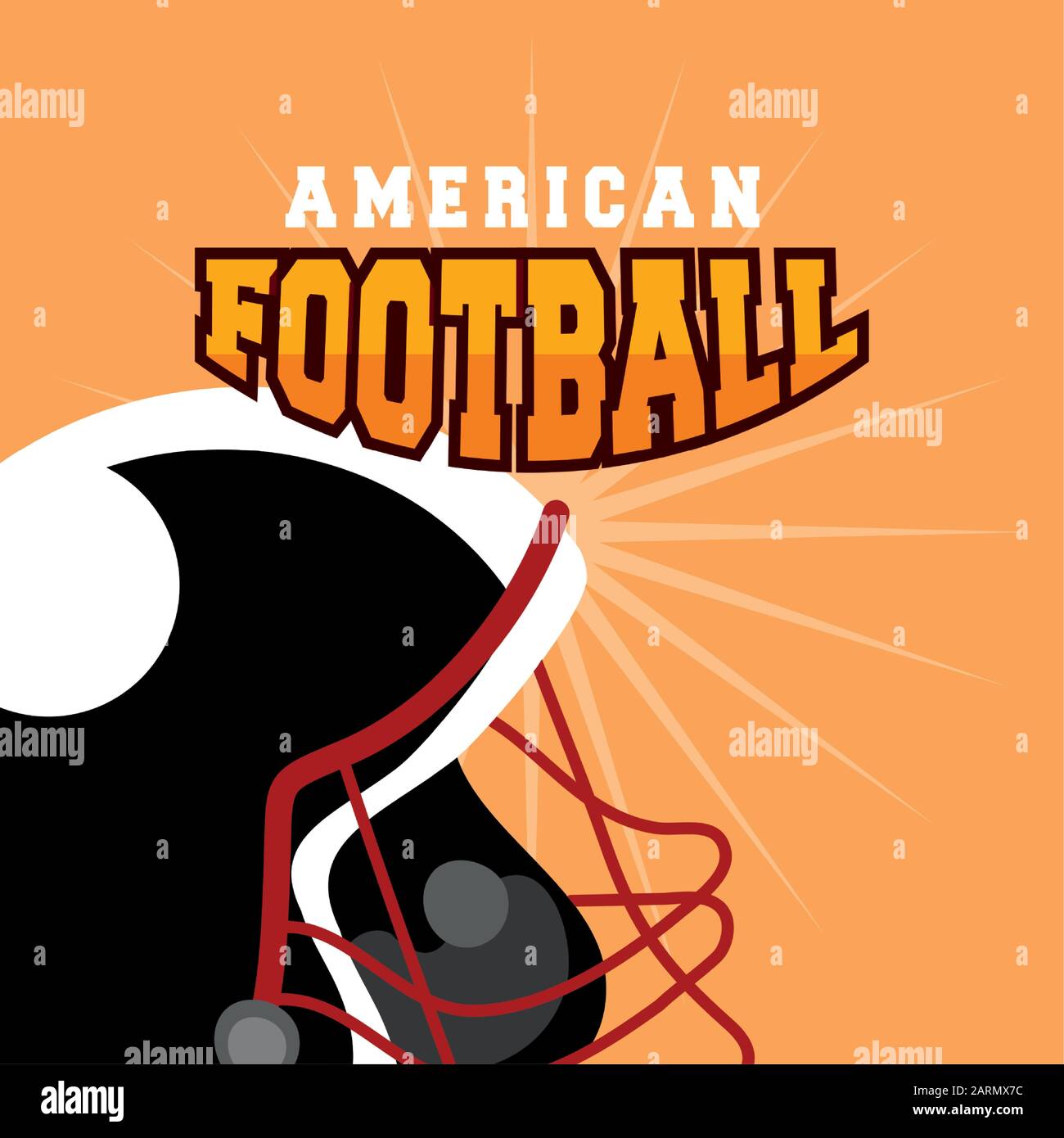american football sport poster with helmet Stock Vector Image & Art - Alamy