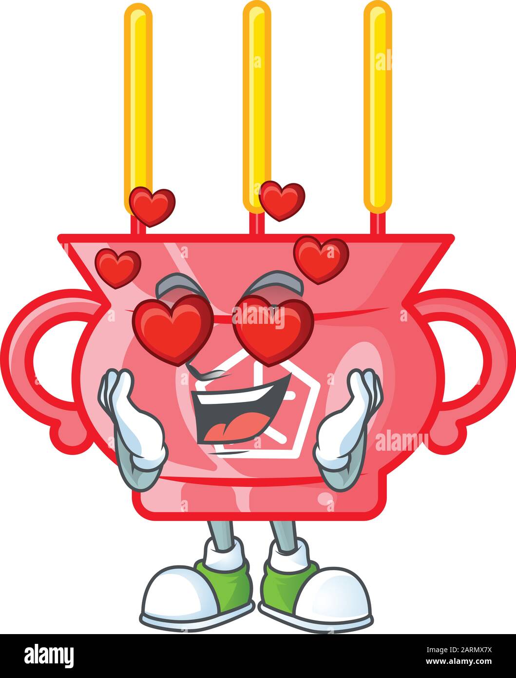 Candles in shrine Stock Vector Images - Alamy