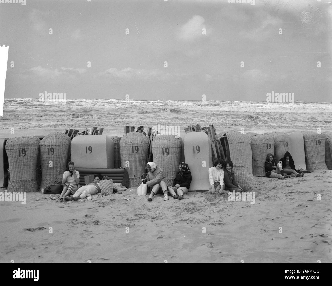 Bathers on beach chairs hi-res stock photography and images - Alamy