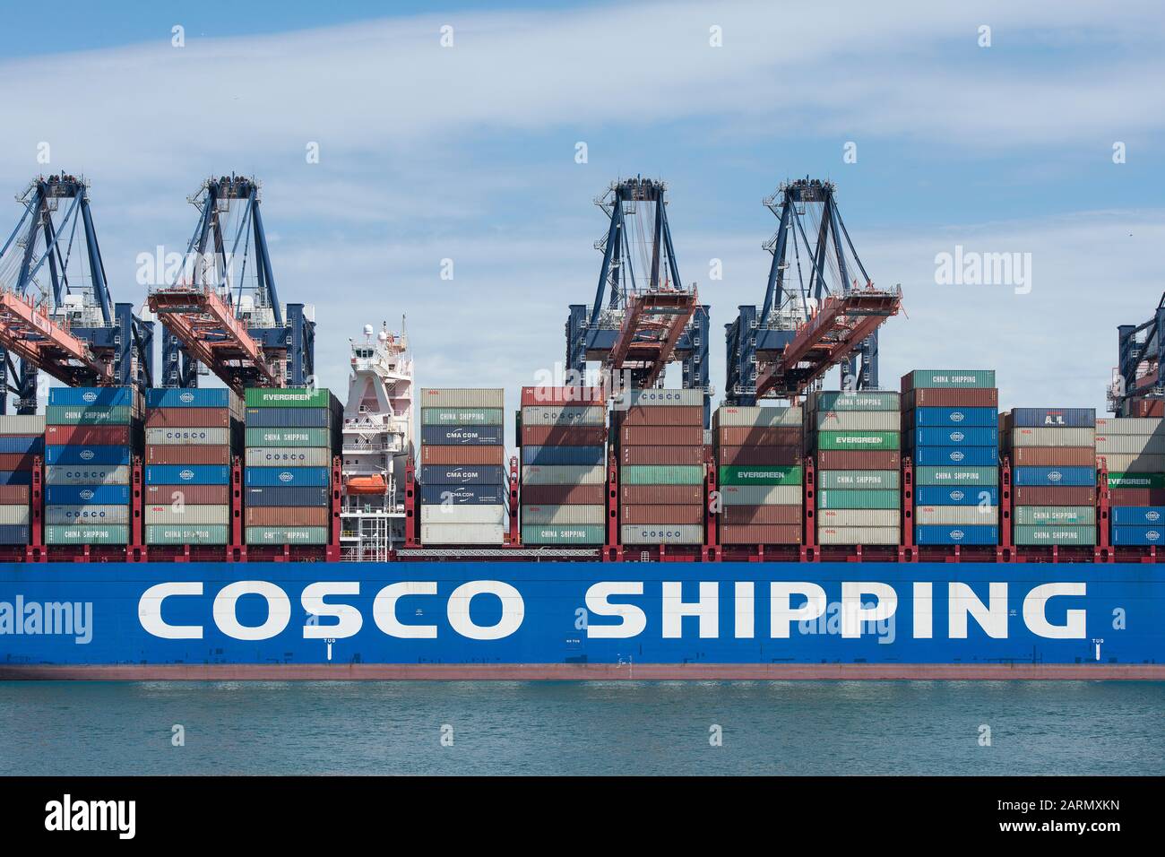 Rotterdam, The Netherlands - July 30, 3019: COSCO SHIPPING SCORPIO a ...