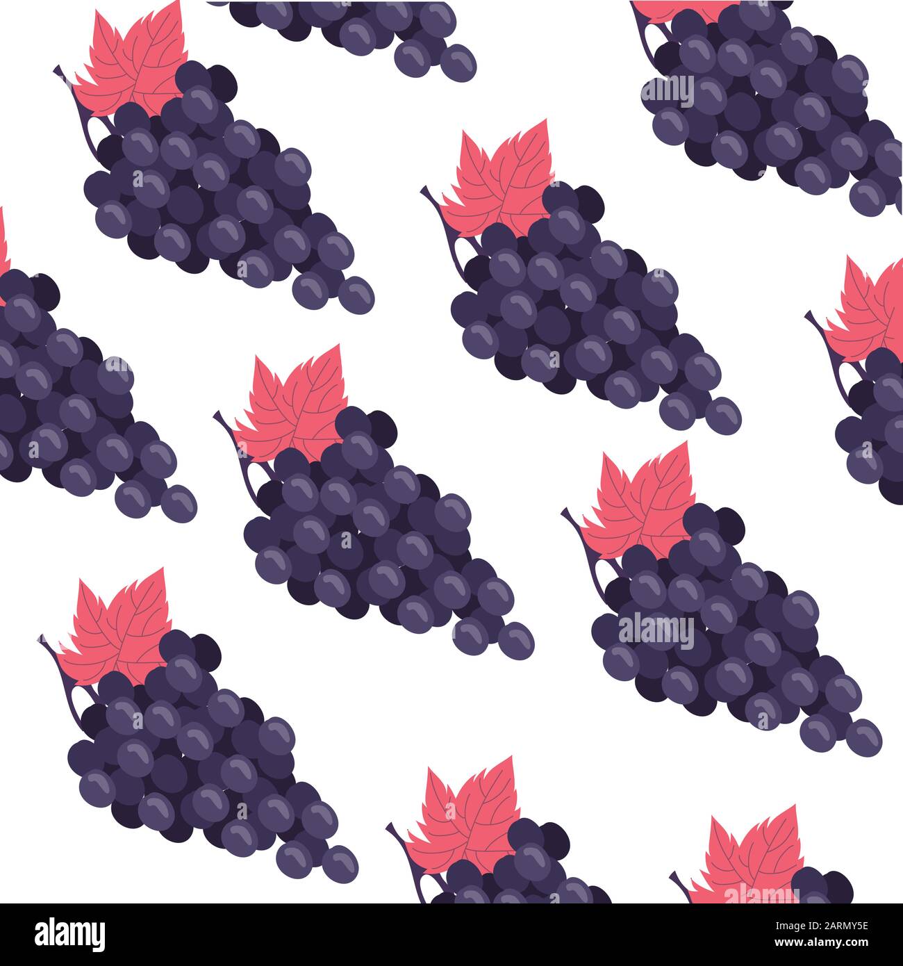 grapes fresh fruits pattern background Stock Vector Image & Art - Alamy