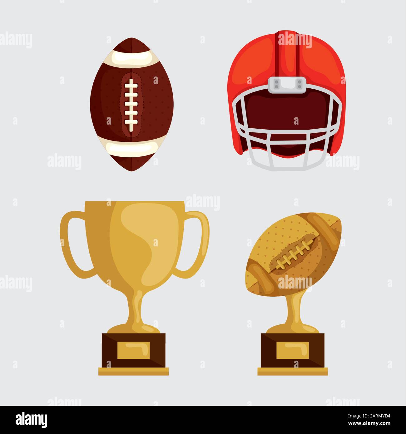 set icons of american football Stock Vector Image & Art - Alamy