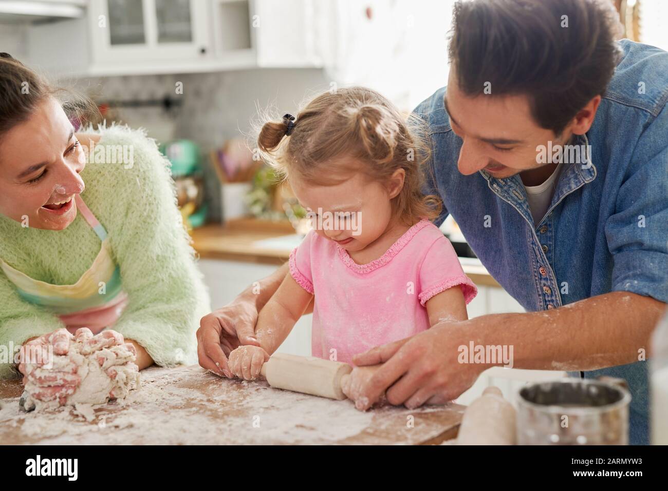 Handmade cookies baked with daddy and mummy Stock Photo - Alamy