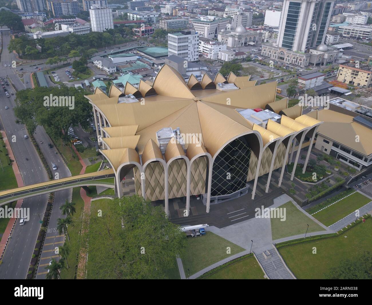 Kuching, Sarawak / Malaysia - November 8 2019: The buildings, landmarks ...