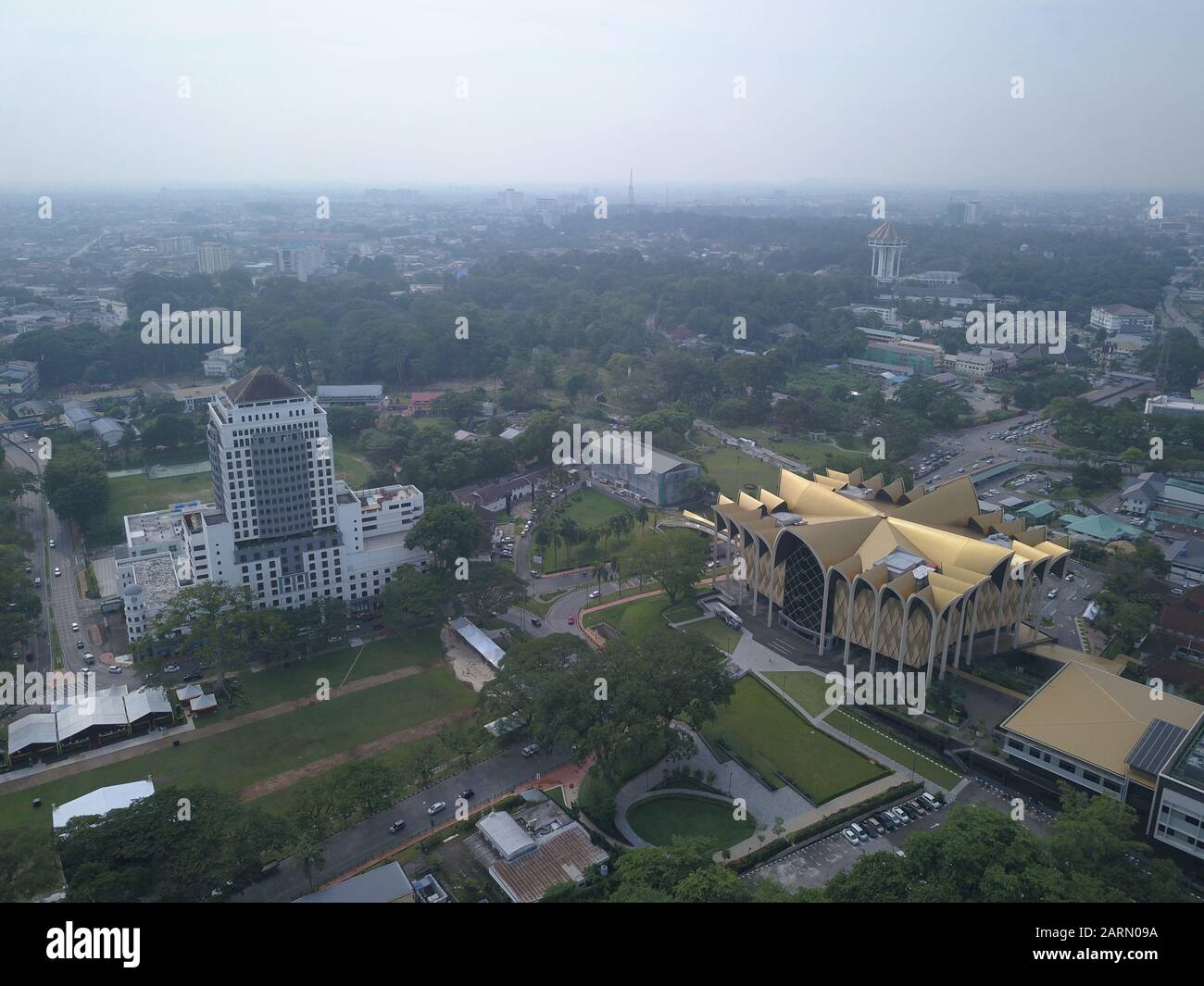 Kuching, Sarawak / Malaysia - November 8 2019: The buildings, landmarks ...