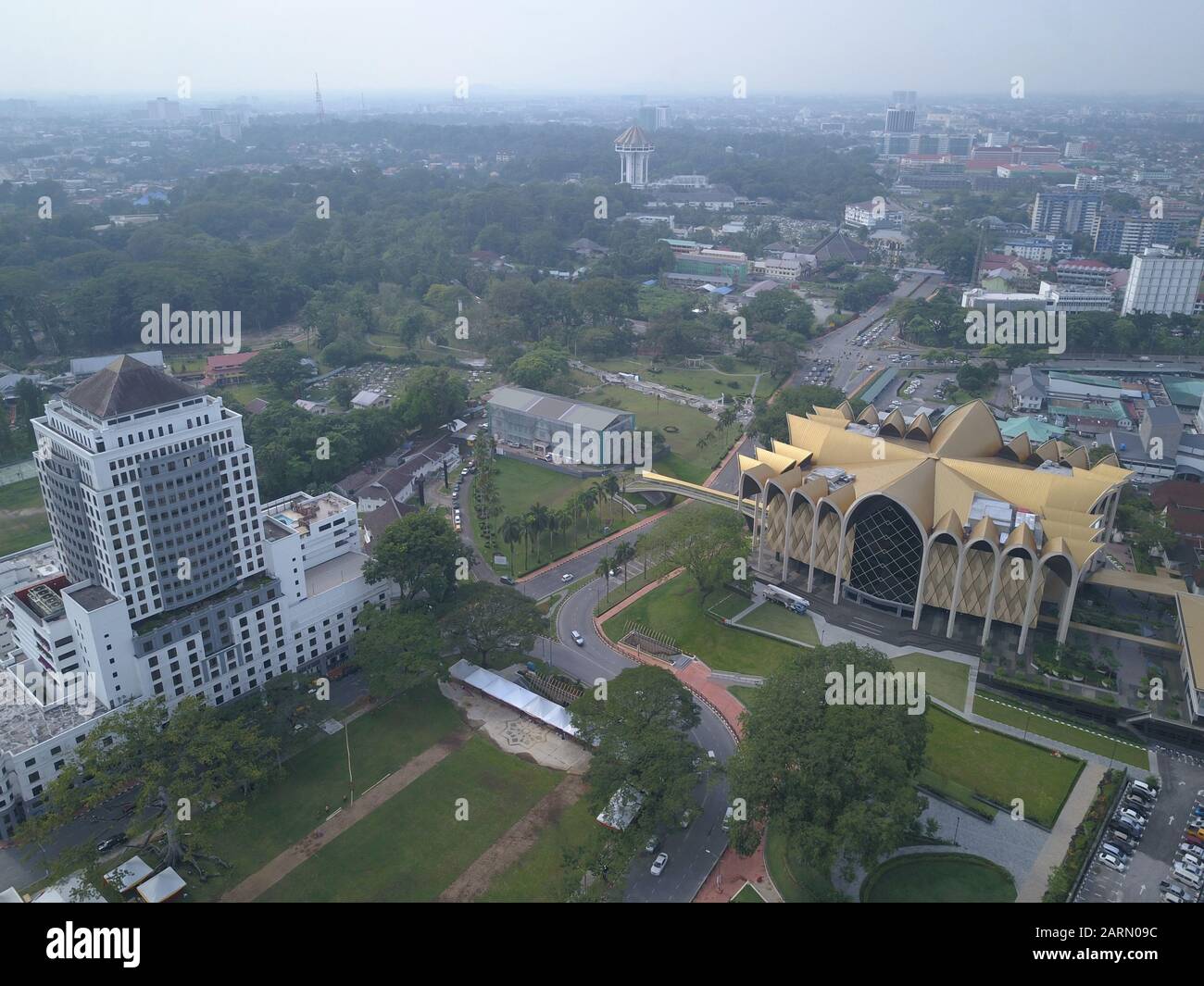 Kuching, Sarawak / Malaysia - November 8 2019: The buildings, landmarks ...