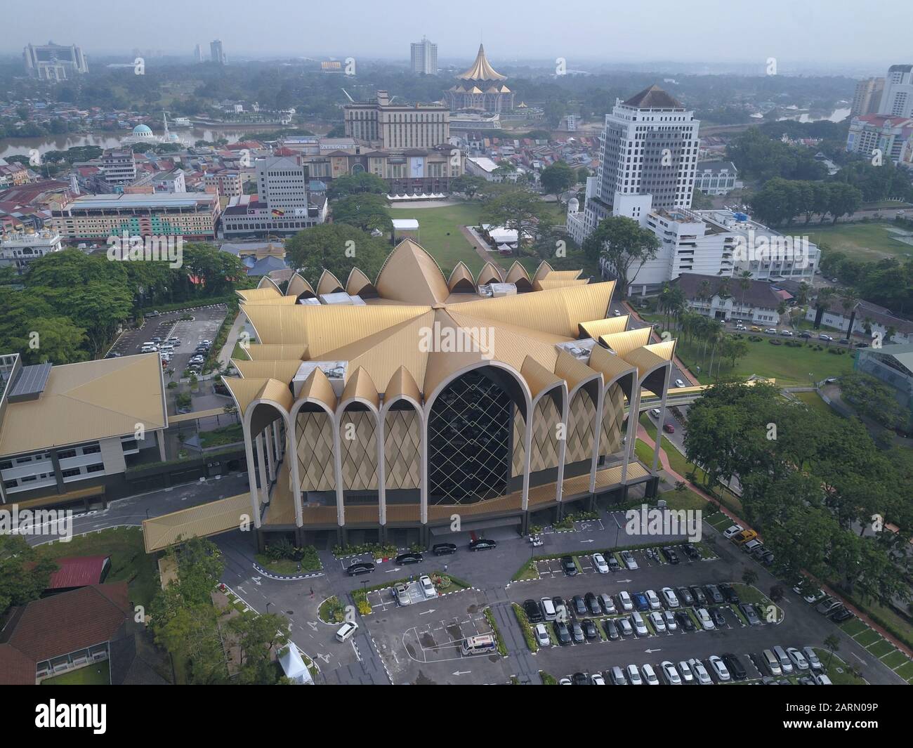Kuching, Sarawak / Malaysia - November 8 2019: The buildings, landmarks and scenery of Kuching ...