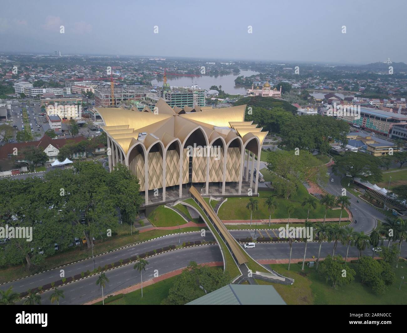 Kuching, Sarawak / Malaysia - November 8 2019: The buildings, landmarks ...