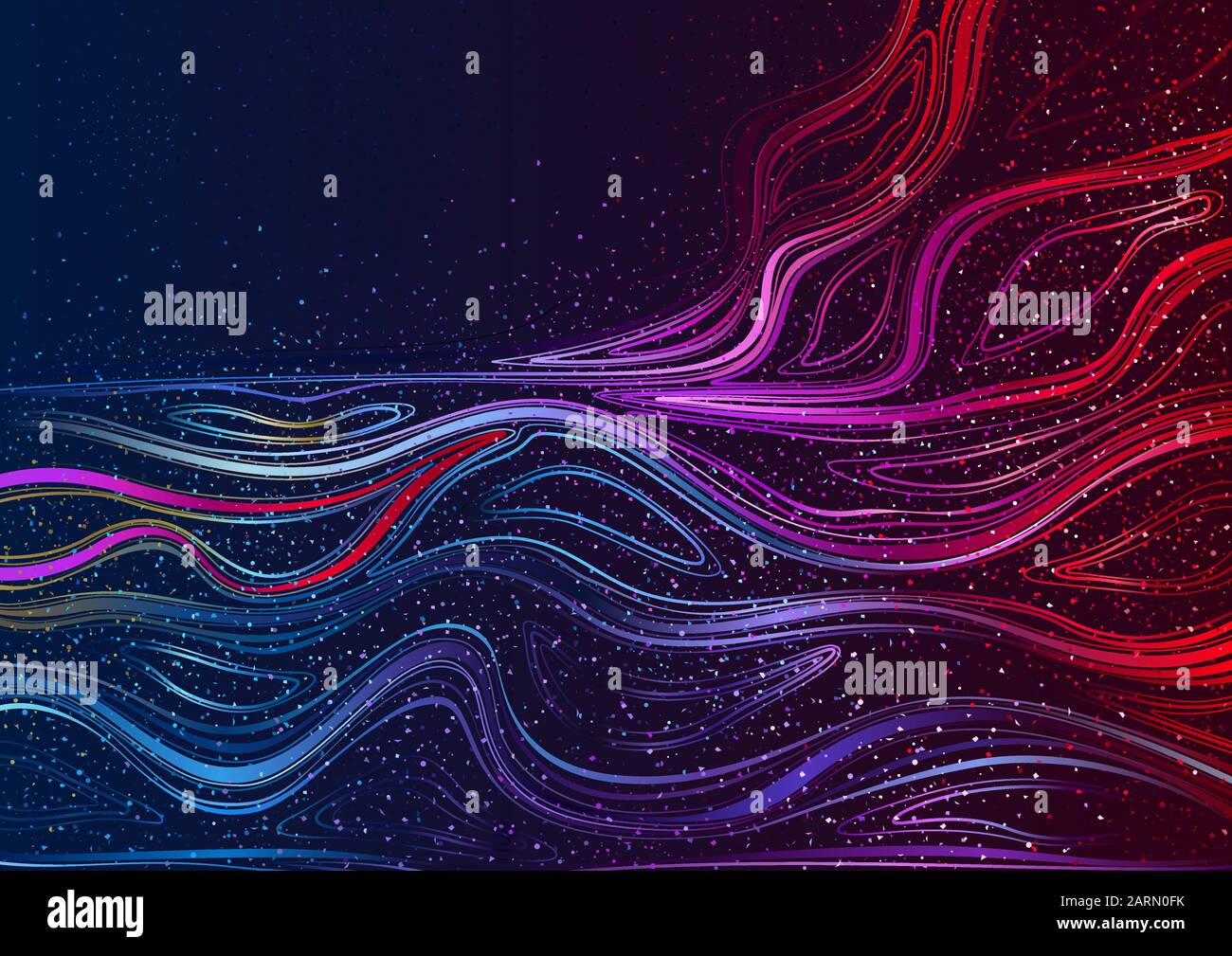 Rainbow Contour Lines on Dark Background Stock Vector Image & Art - Alamy