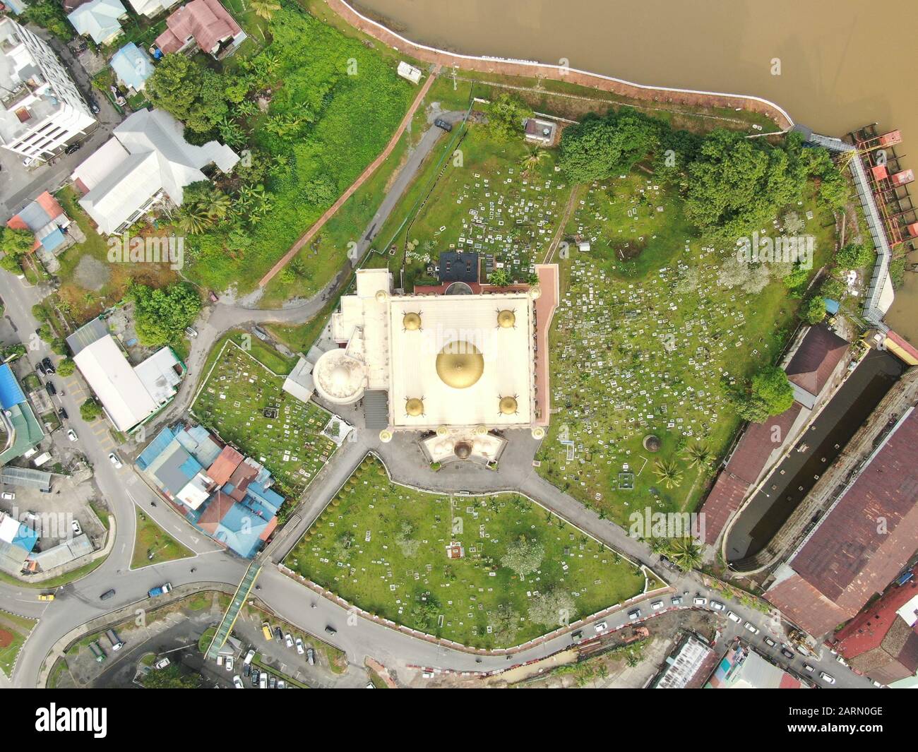Kuching, Sarawak / Malaysia - November 8 2019: The buildings, landmarks ...