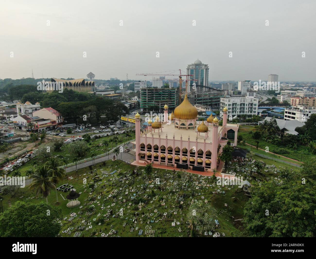 Kuching, Sarawak / Malaysia - November 8 2019: The buildings, landmarks ...