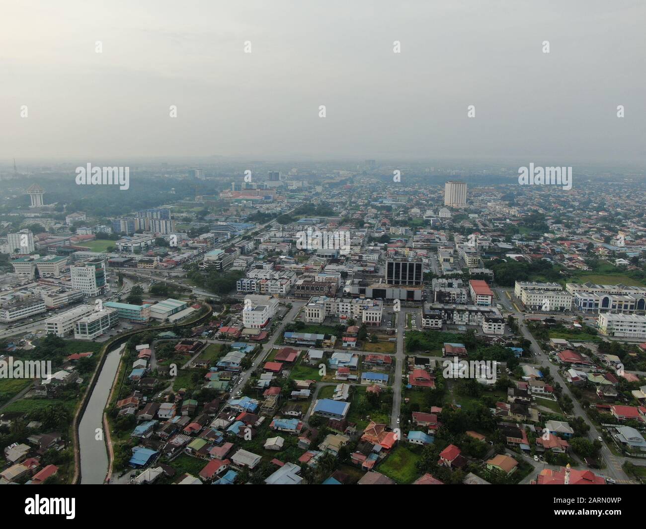 Kuching, Sarawak / Malaysia - November 8 2019: The buildings, landmarks ...