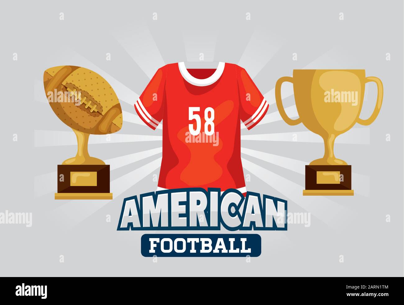 Football trophies Stock Vector Images - Alamy