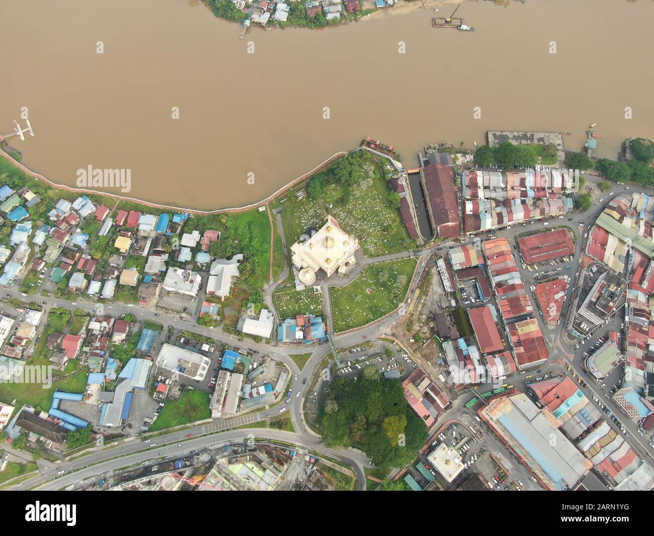 Kuching, Sarawak / Malaysia - November 8 2019: The buildings, landmarks ...