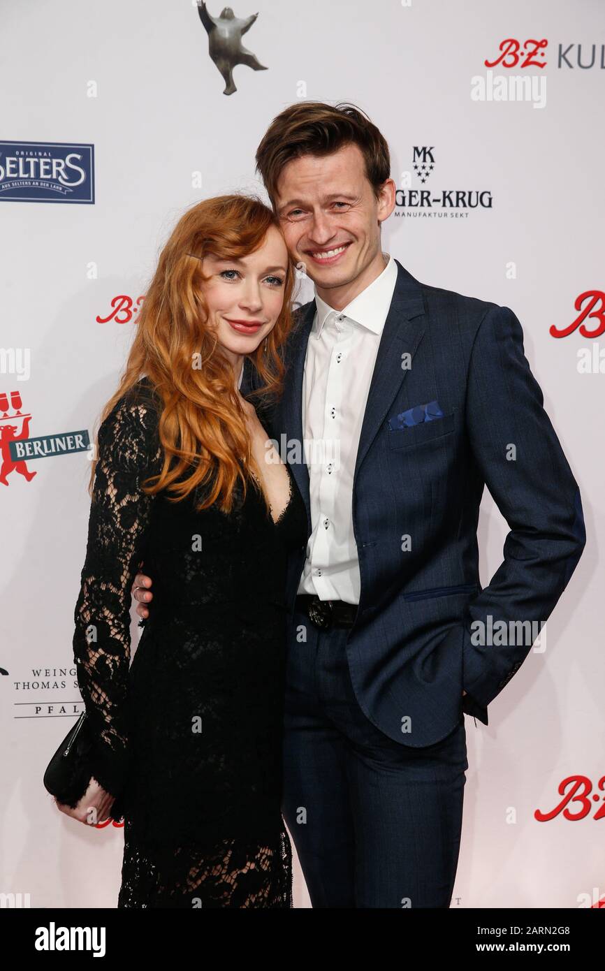 28 January 2020, Berlin: Iana Salenko and Marian Walter come to the ...
