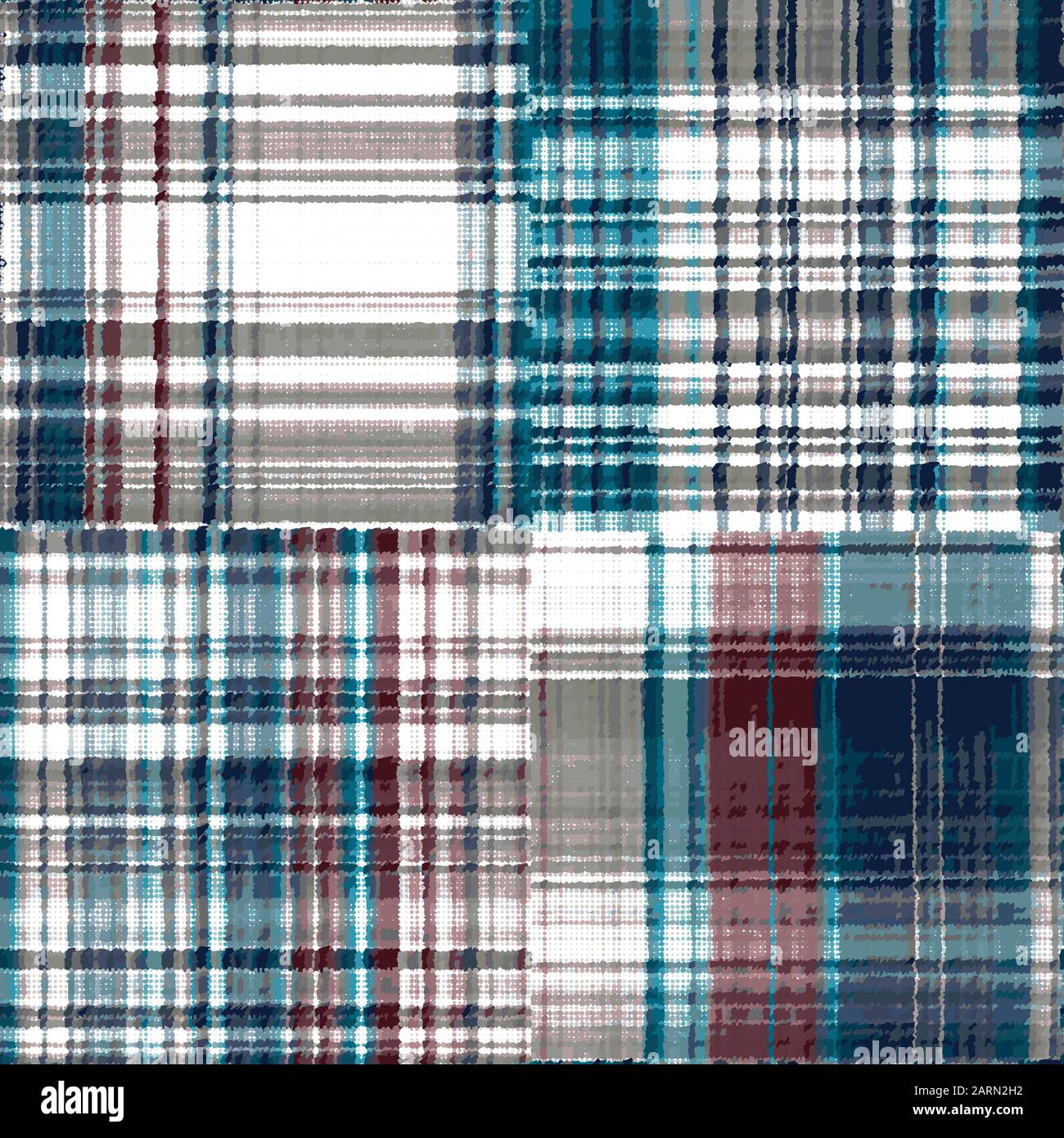 Stripe check crossed faded plaid tartan pattern Stock Vector Image ...