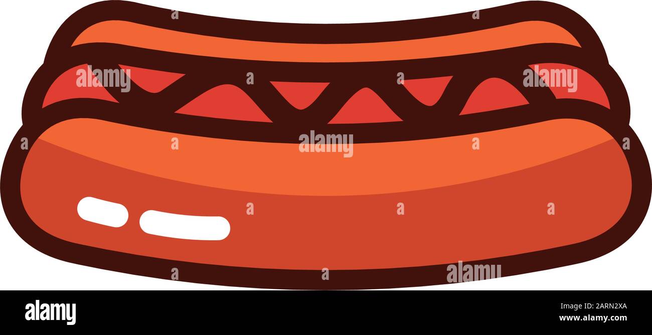 hot dog fast food icon Stock Vector Image & Art - Alamy