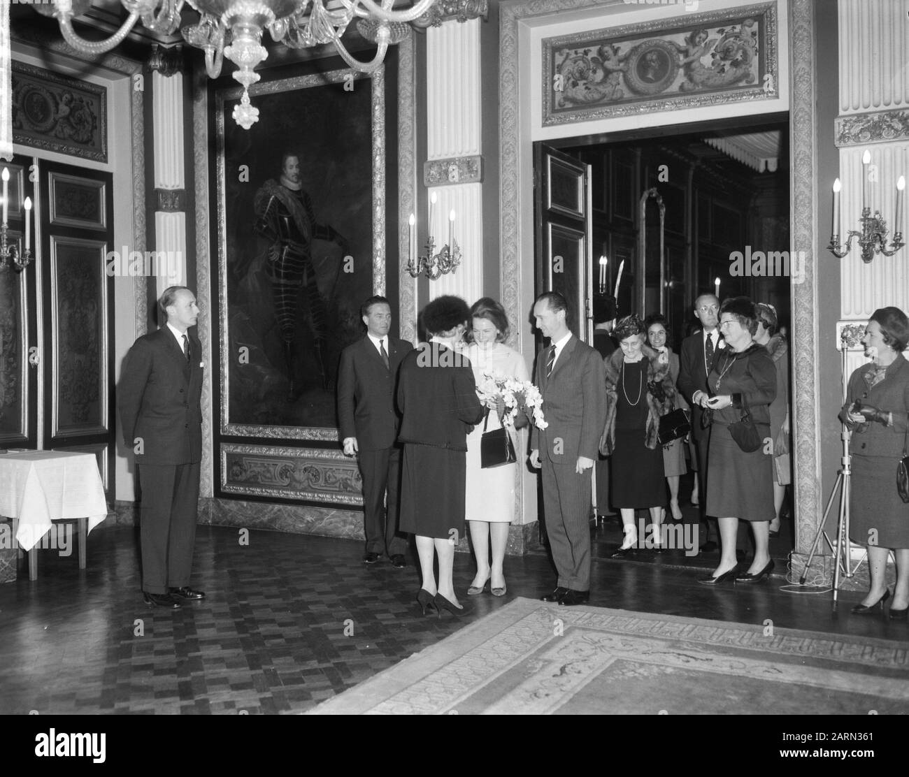 From left to right Prince Xavier, Minister President Marijnen, Princess ...