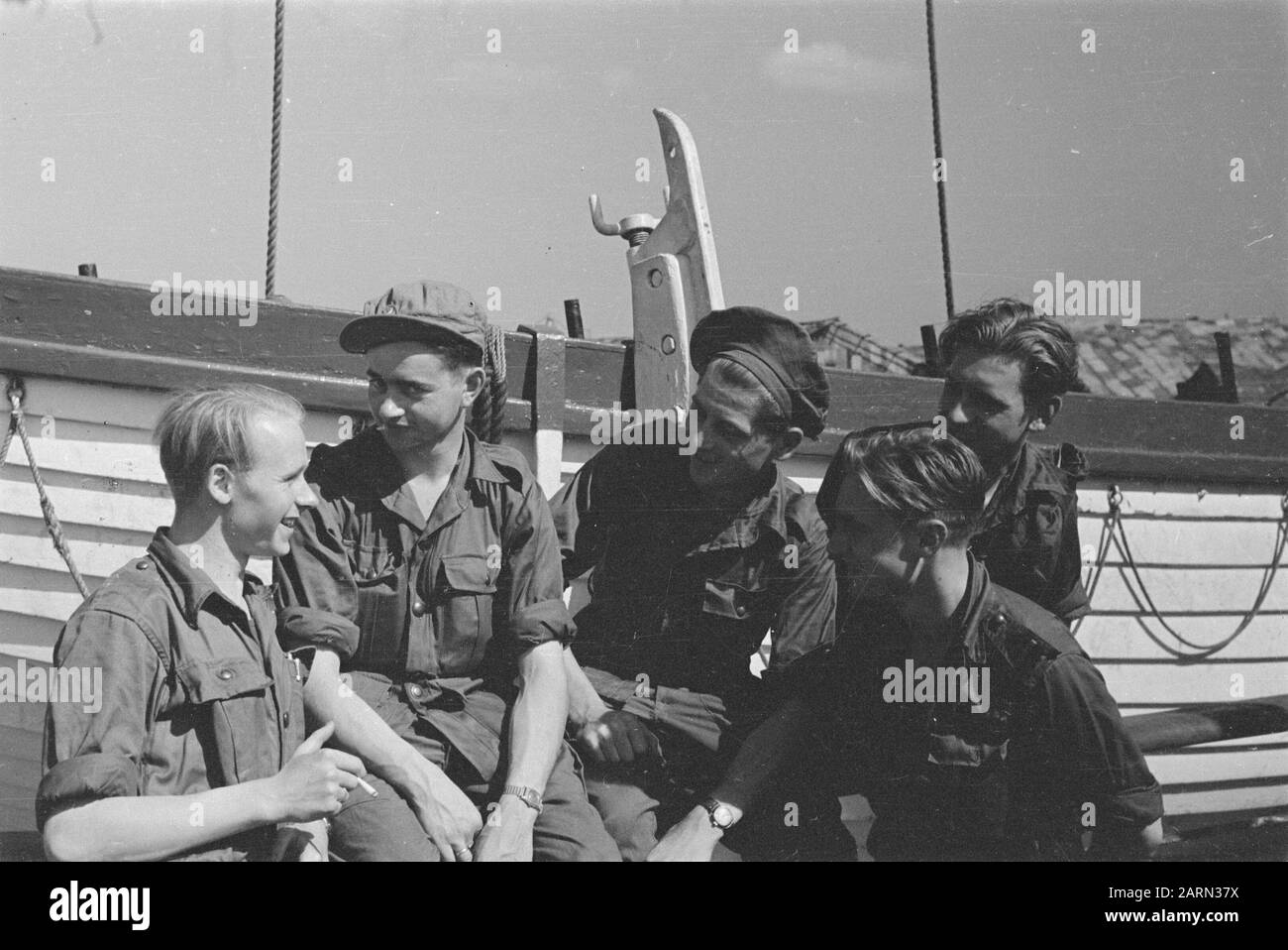 Arrival Volendam Five passengers Date: June 16, 1947 Location: Batavia ...