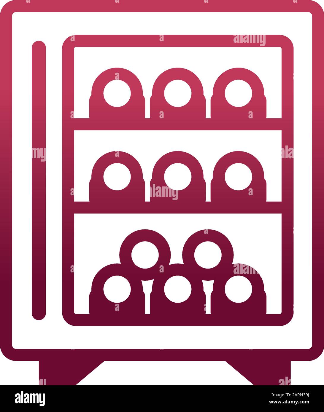 Isolated wine bottles cellar vector design Stock Vector Image & Art - Alamy