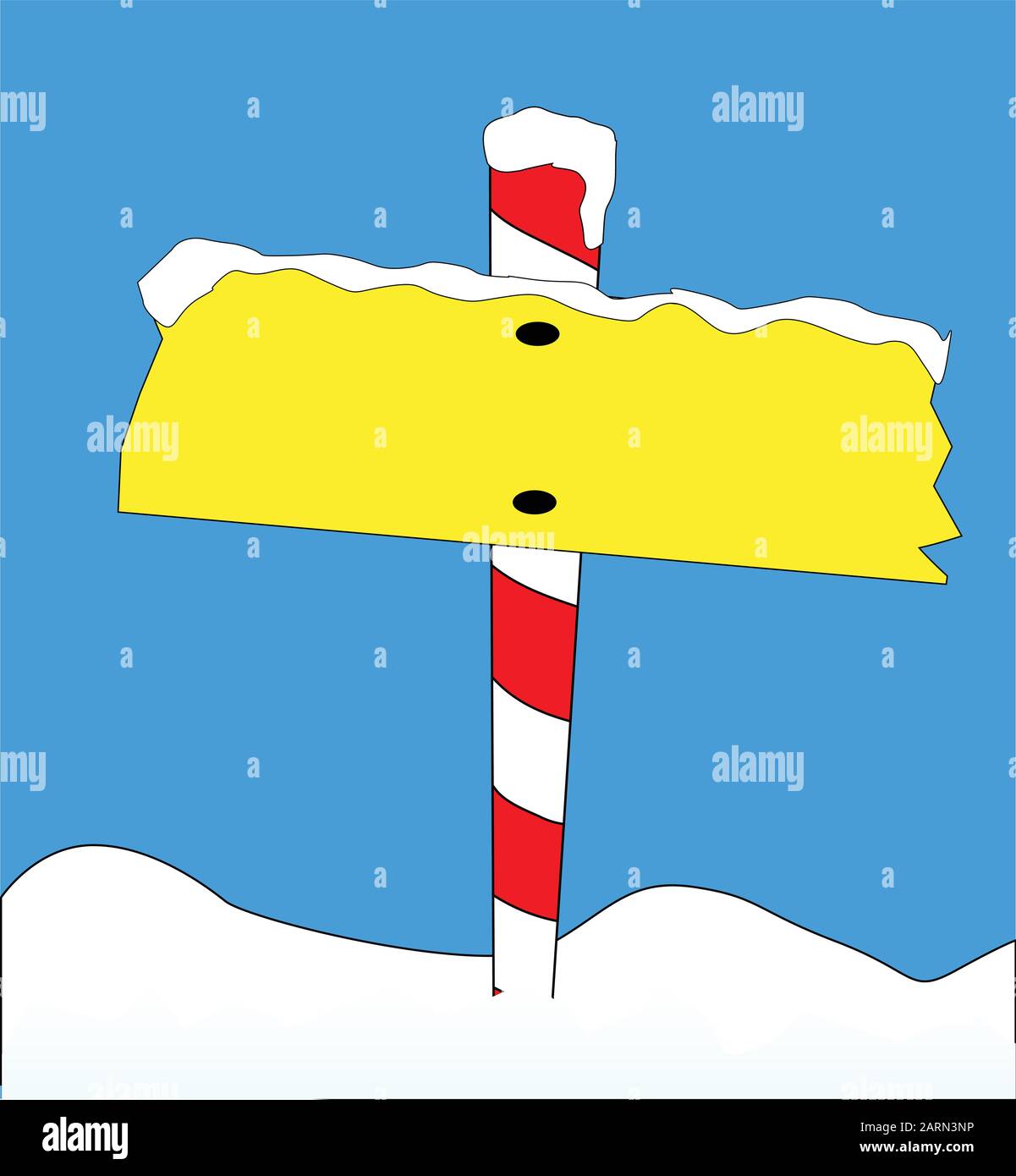 Winter snow ice covered Stock Vector Images - Alamy